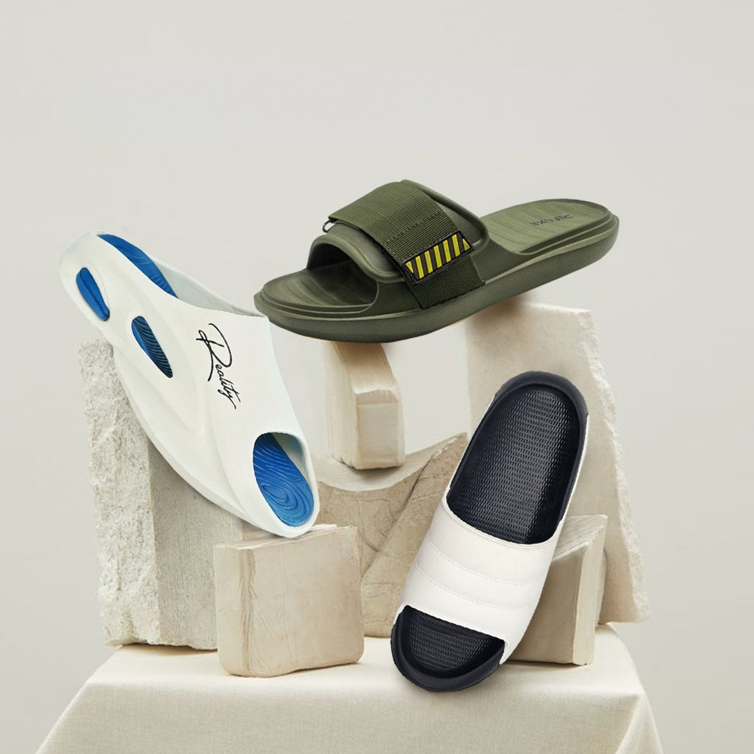 Buy Men’s Slides, Slippers & Clogs Online in Pakistan – Deluxe Footwear